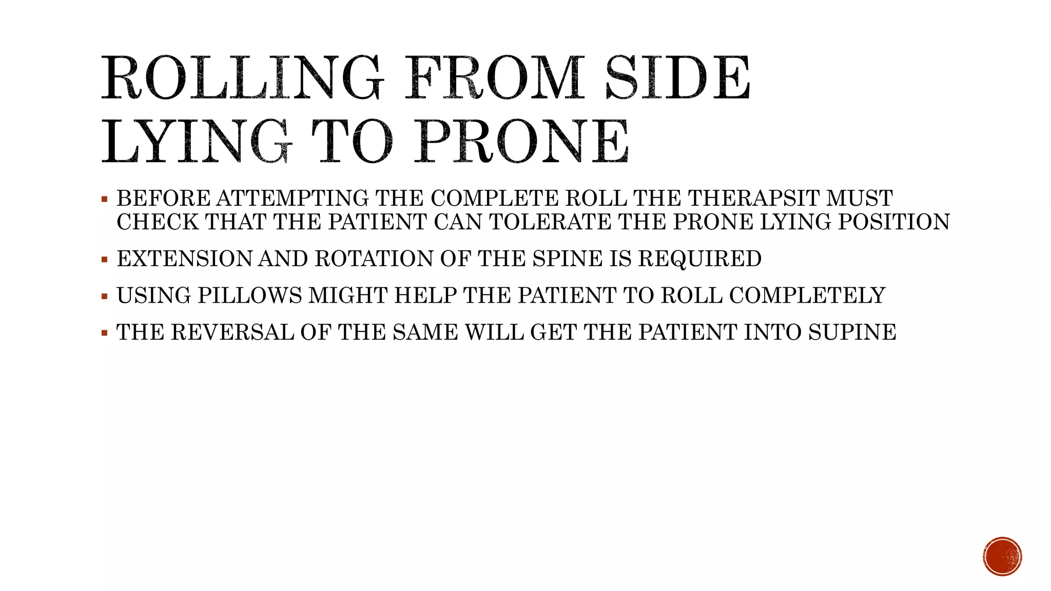 FUCTIONAL RE-EDUCATION TECHNIQUE IN LYING.pptx