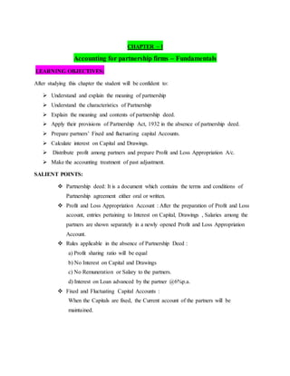 Fudamentals of partnership | PDF