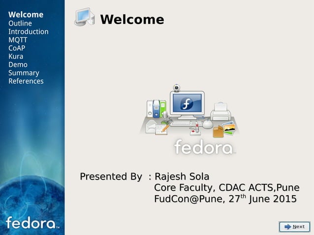 Getting started with IOT Development using Fedora on ARM | PPT