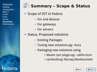 Getting started with IOT Development using Fedora on ARM | PPT