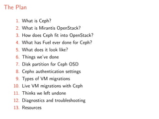 Ceph and Mirantis OpenStack | PDF | Operating Systems | Computer Software and Applications