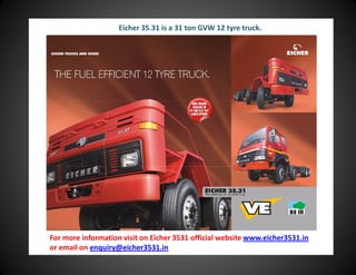 Fuel Efficient heavy duty Truck | PDF