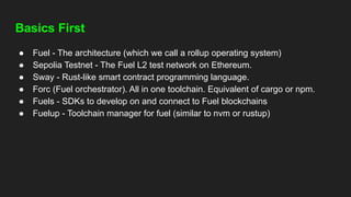 Deploying Native NFT Collections on Fuel | PPT