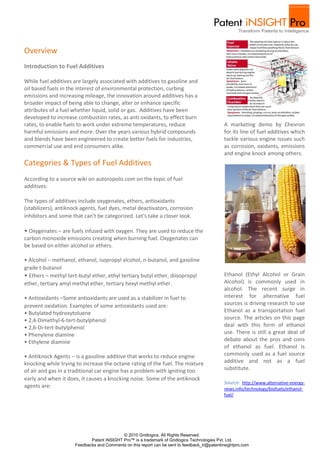 Fuel additives | PDF