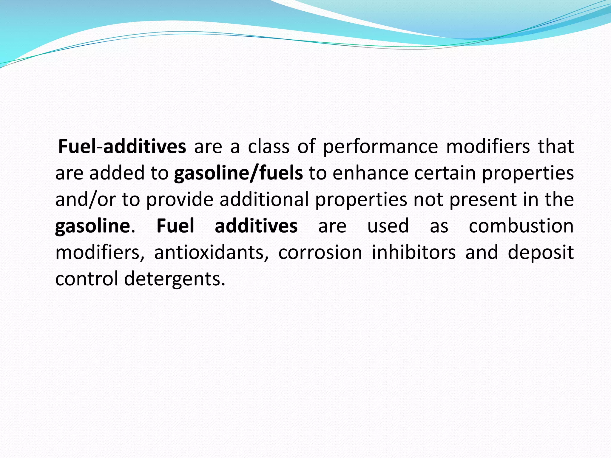 Fuel Additives, Lecture 02, Fuel Tech-ll.pdf | Gasoline Prices | Economy
