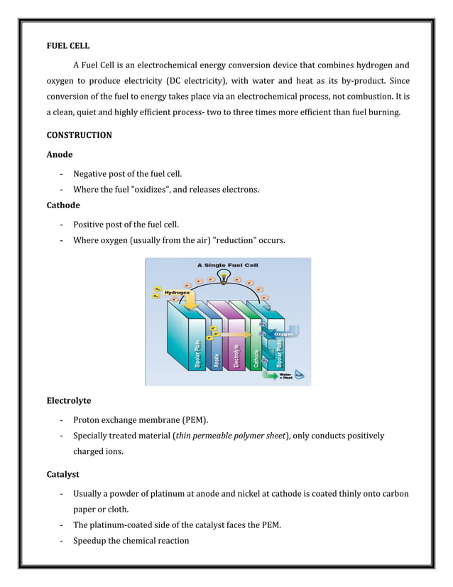 Fuel cell | PDF