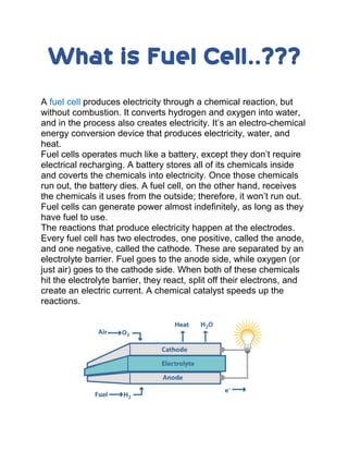 Fuel cell | PDF
