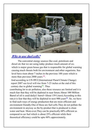 Fuel cell_types,working,applications | PDF