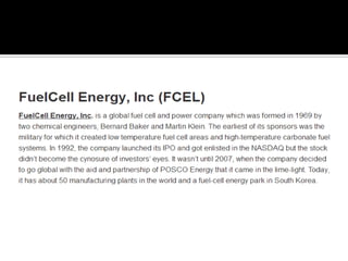 FuelCell Energy, Inc (FCEL) | PPT