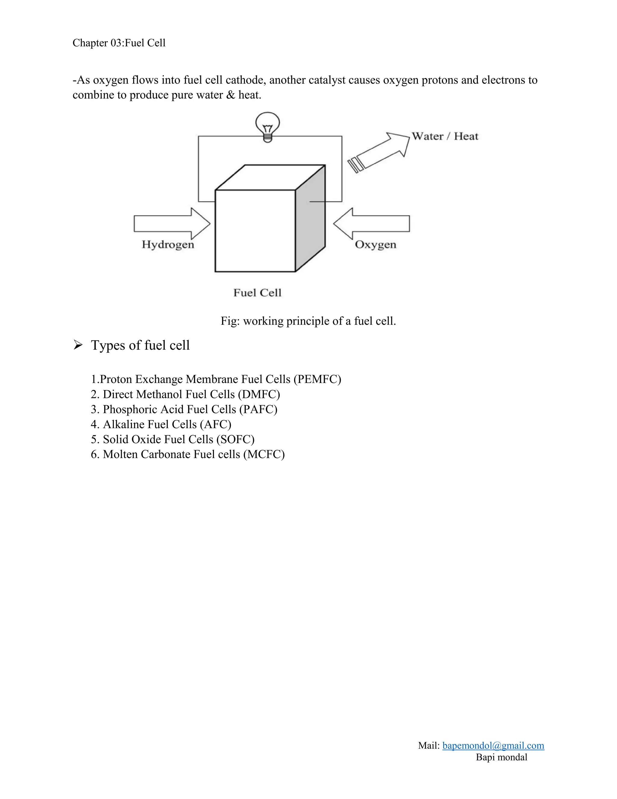 Fuel cell: an Overview | PDF