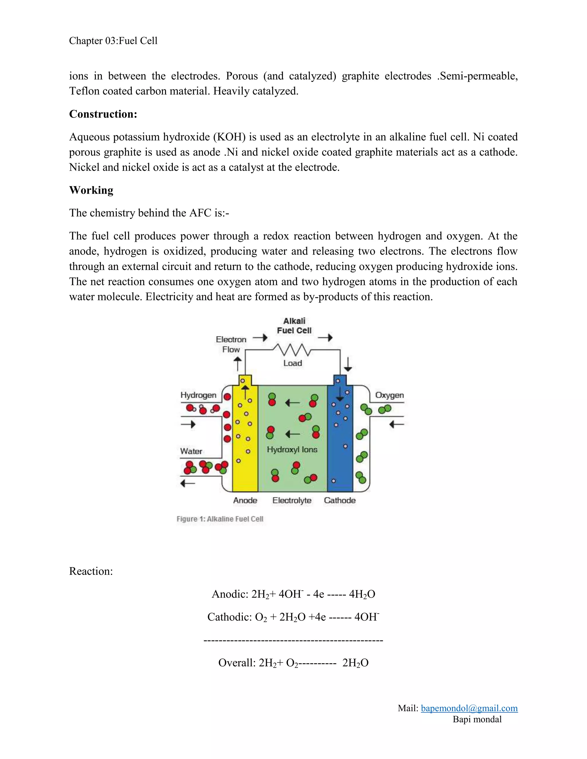 Fuel cell: an Overview | PDF