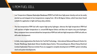 Fuel cells (Energy Production) India | PPTX