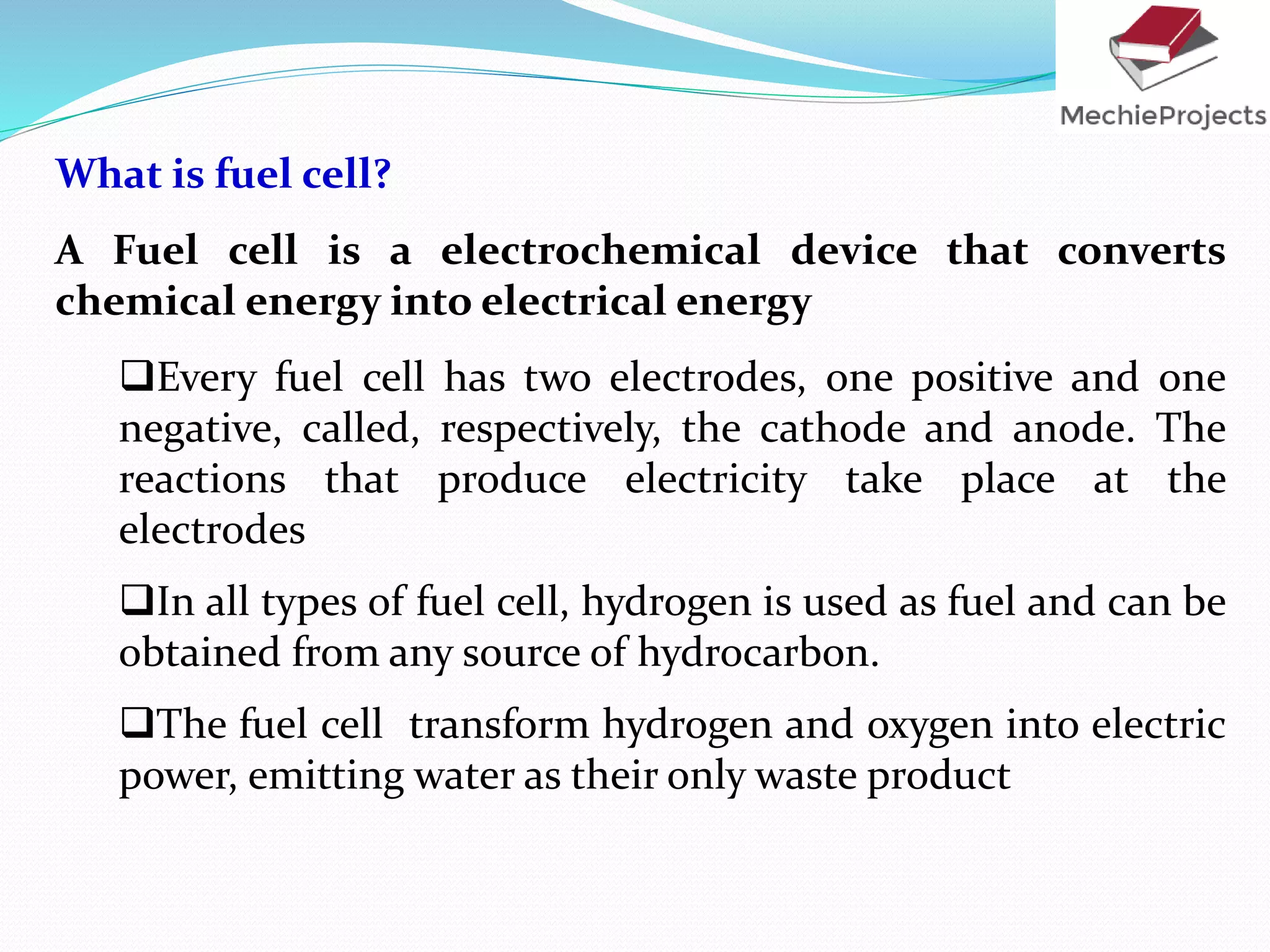 Fuel Cells - A Seminar Presentation | PDF