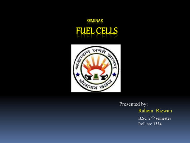 Basic Fundamentals of Fuel Cells | PPT