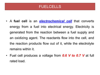 FUEL CELLS | Renewable Energy Technology | PPT