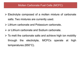 FUEL CELLS | Renewable Energy Technology | PPT