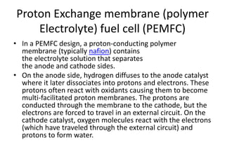 Fuel Cells technology including PEFMC, SOFC | PPTX