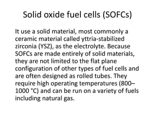 Fuel Cells technology including PEFMC, SOFC | PPT