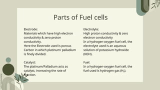 Fuel cells, everythin u need for grade 12 electrochemistry is here | PPTX