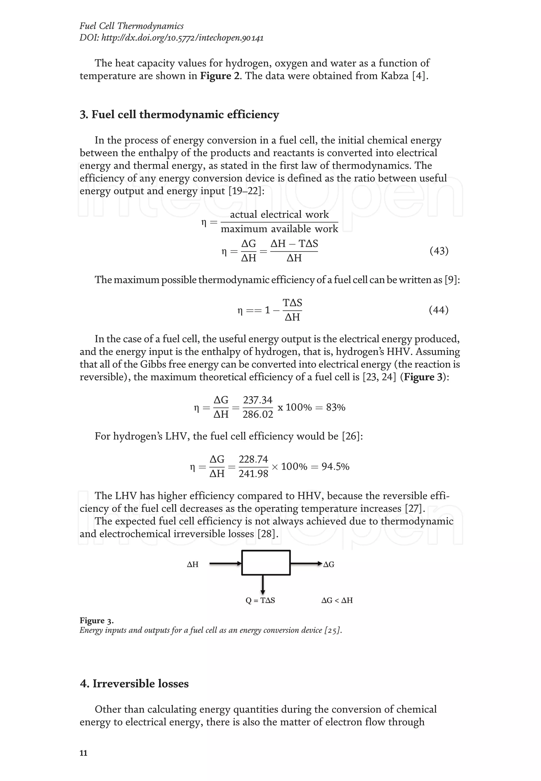 Fuel cell thermodynamics (2) | PDF
