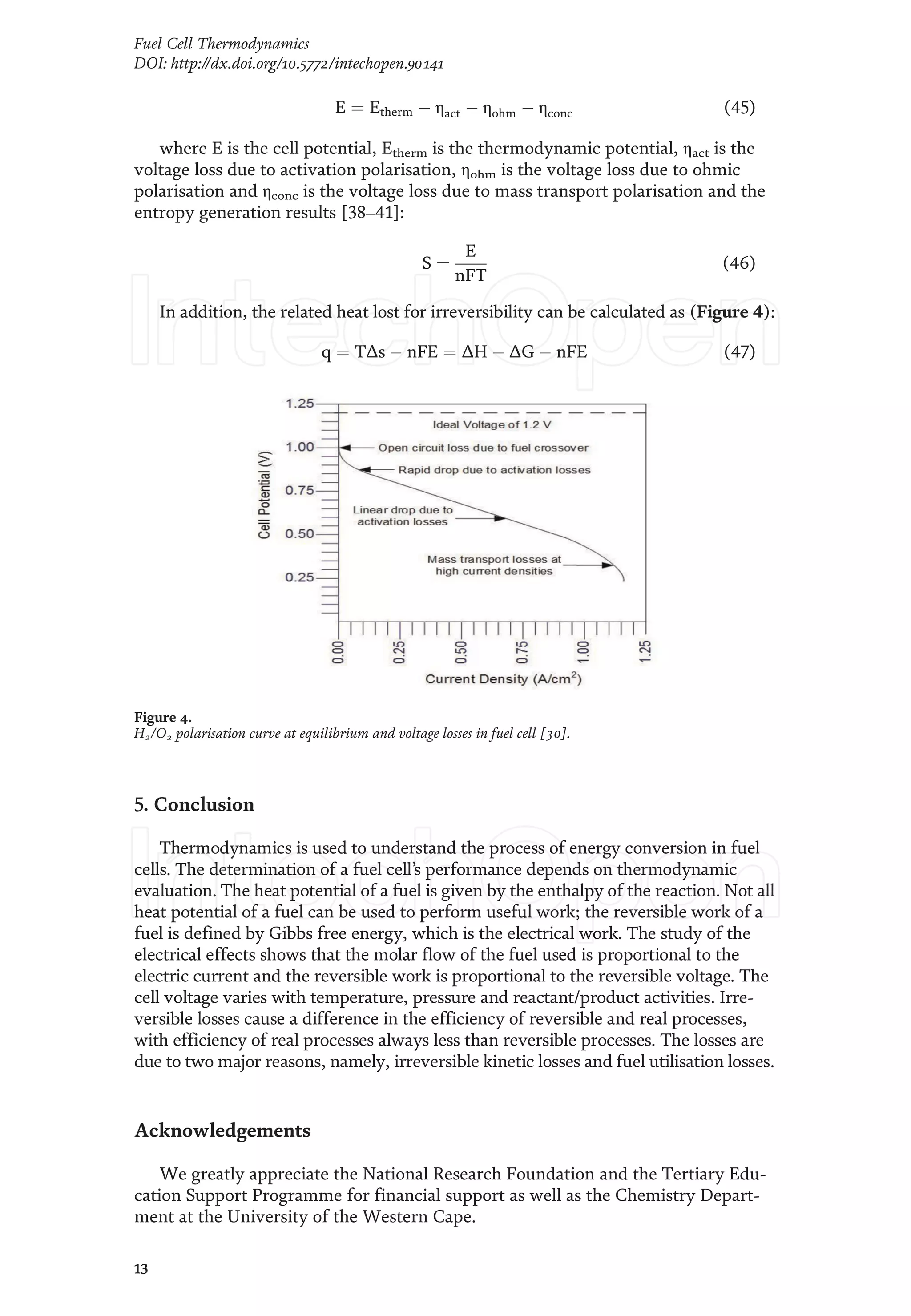 Fuel cell thermodynamics (2) | PDF