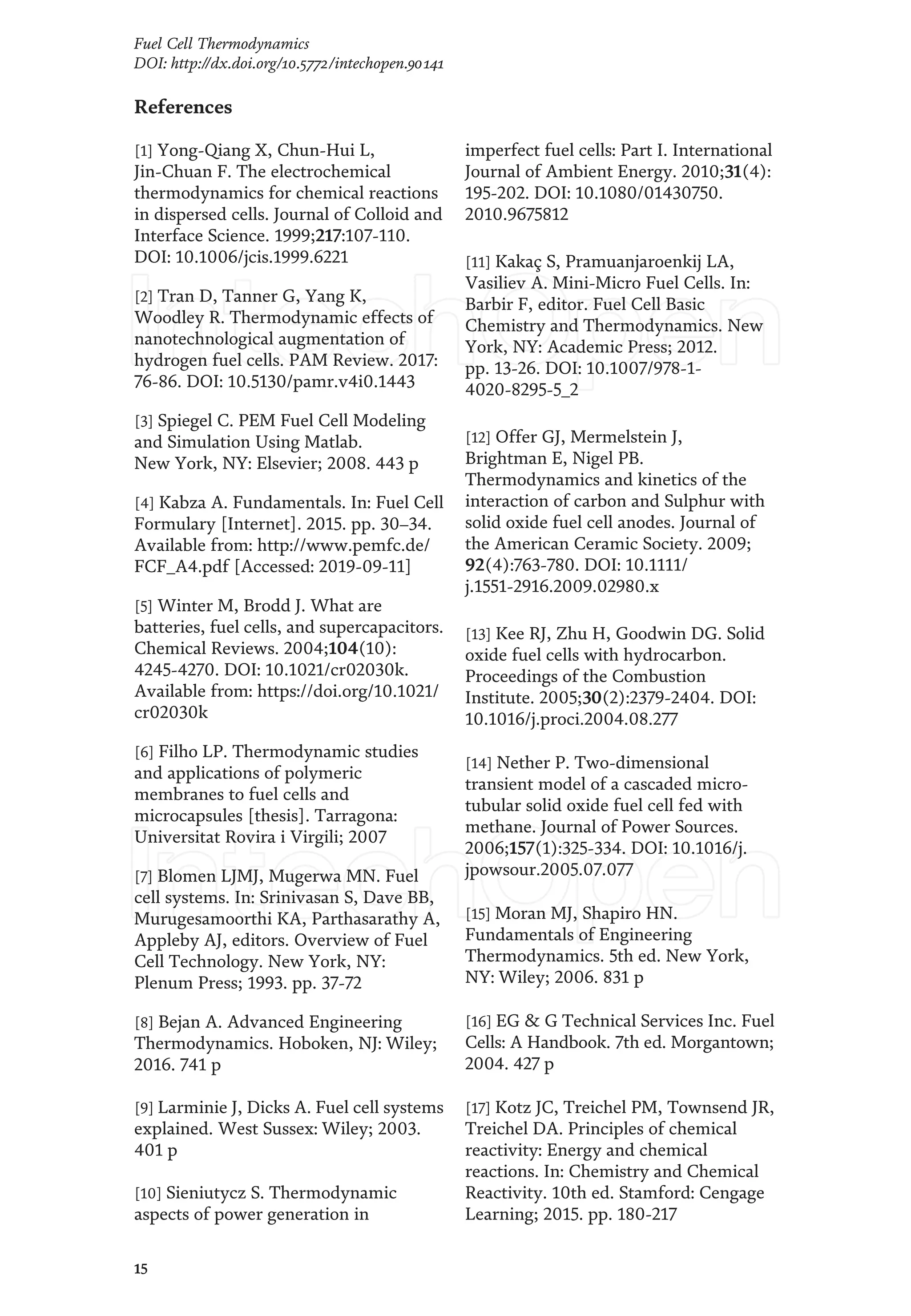 Fuel cell thermodynamics (2) | PDF