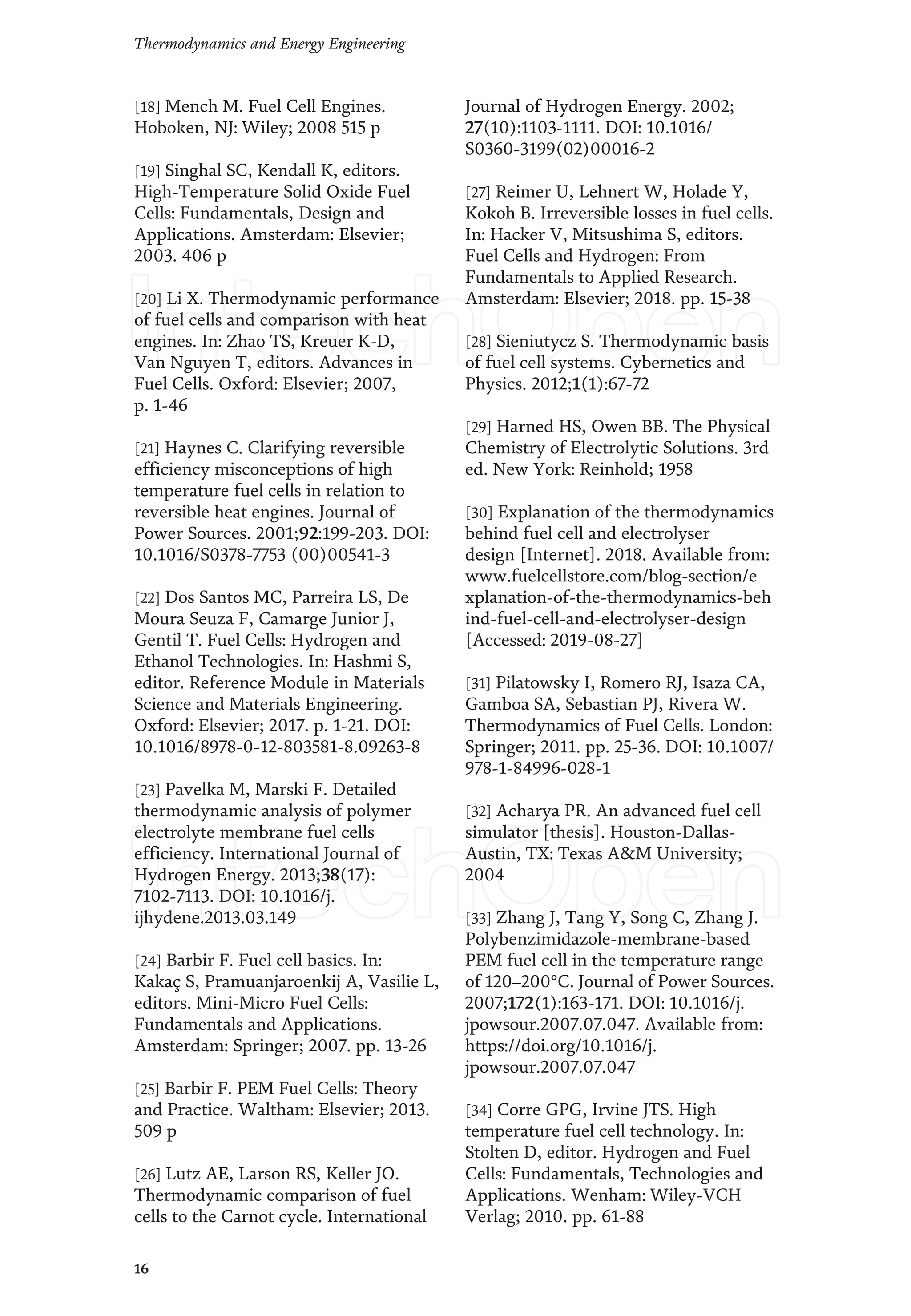 Fuel cell thermodynamics (2) | PDF