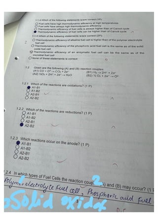 fuel cell winter 2021 exam.pdf | Gasoline Prices | Economy