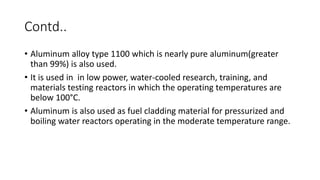 Fuel cladding materials | PPTX