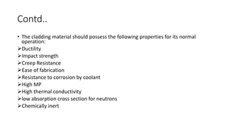 Fuel cladding materials | PPTX