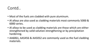 Fuel cladding materials | PPTX