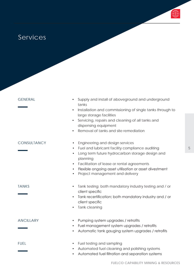 Fuelco Capability Mining & Resources | PDF