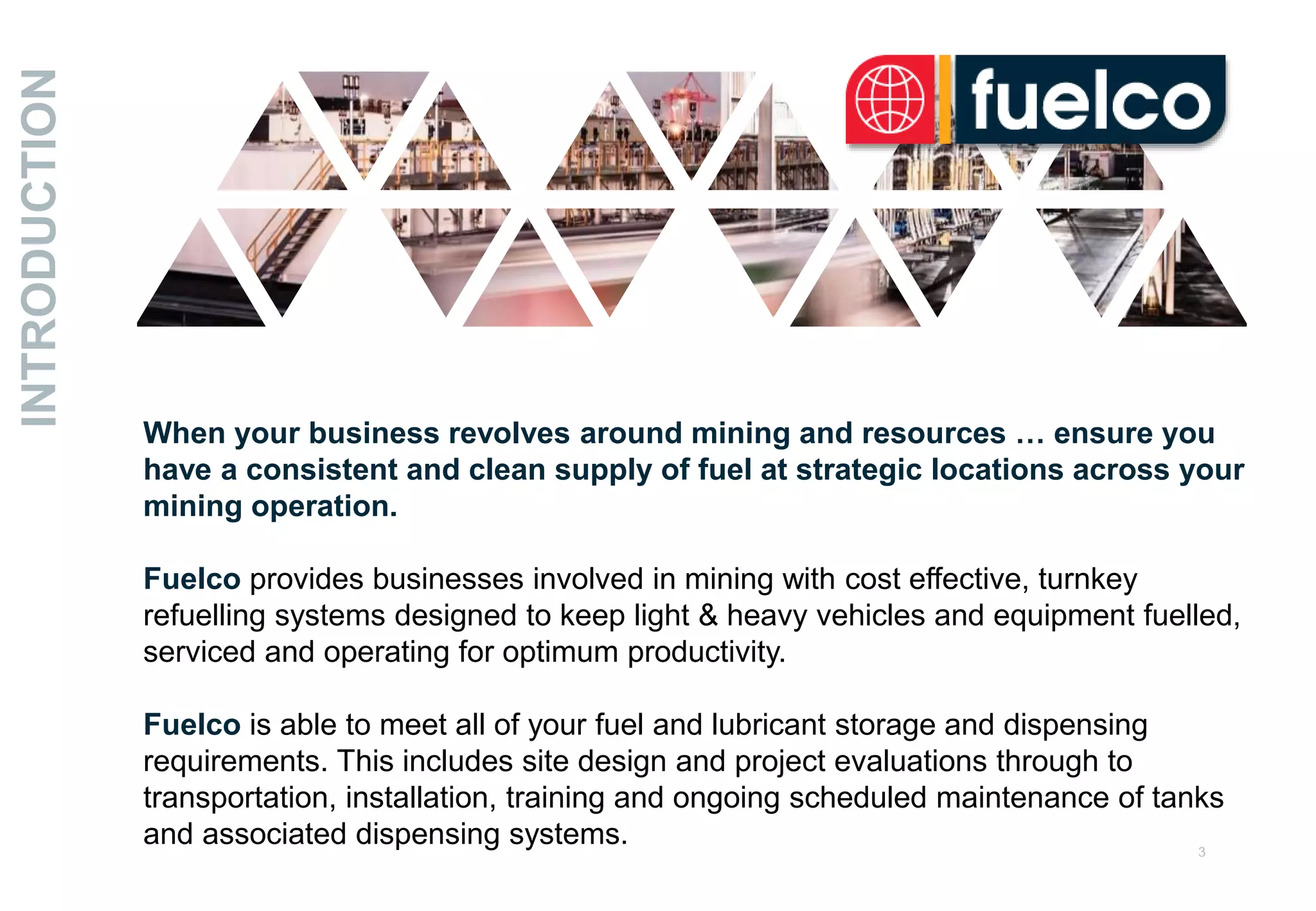 Fuelco Refuelling Solutions for Mining & Resources | PPTX