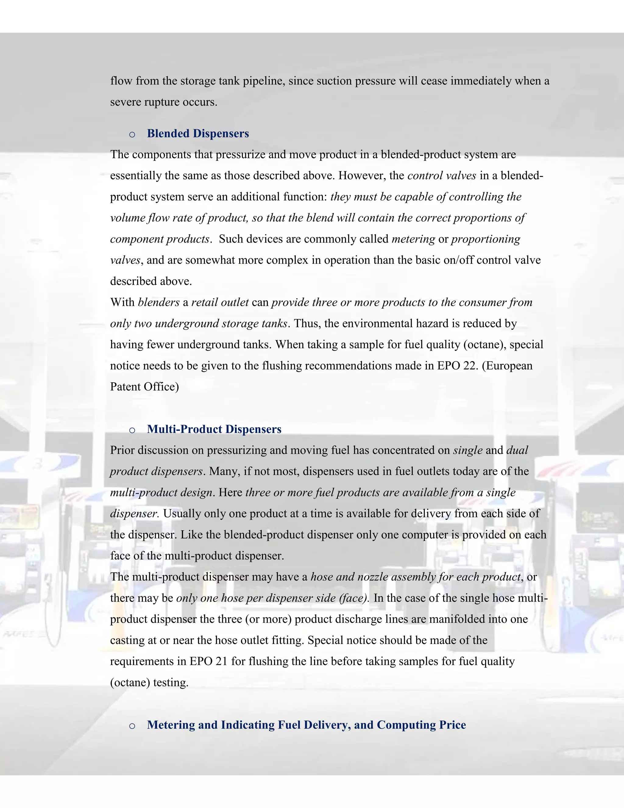 Fuel Dispensing Technology | PDF