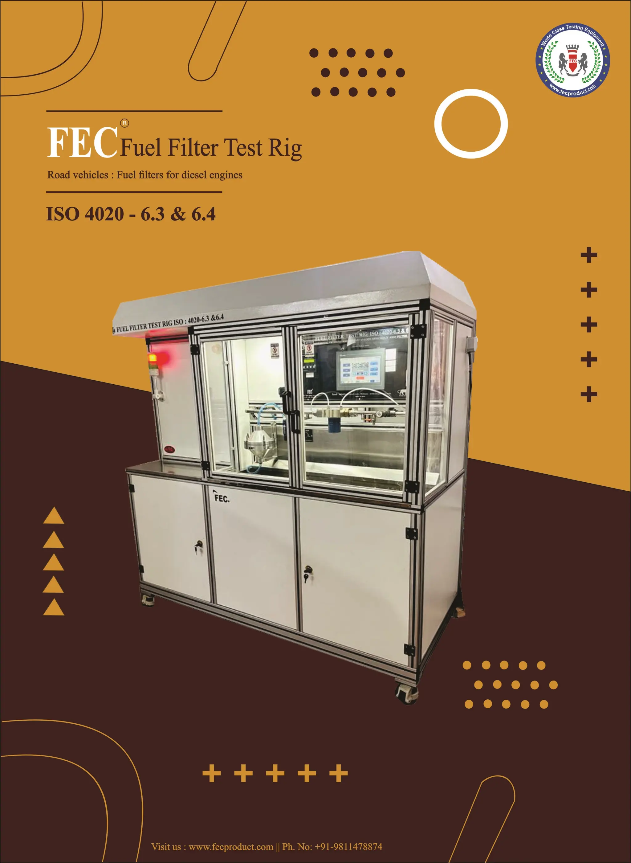 ISO 4020-6.3 Fuel Filter Flow V/S Differential Pressure Test Equipment ...