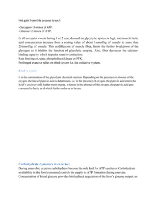 Fuel for exercise | PDF