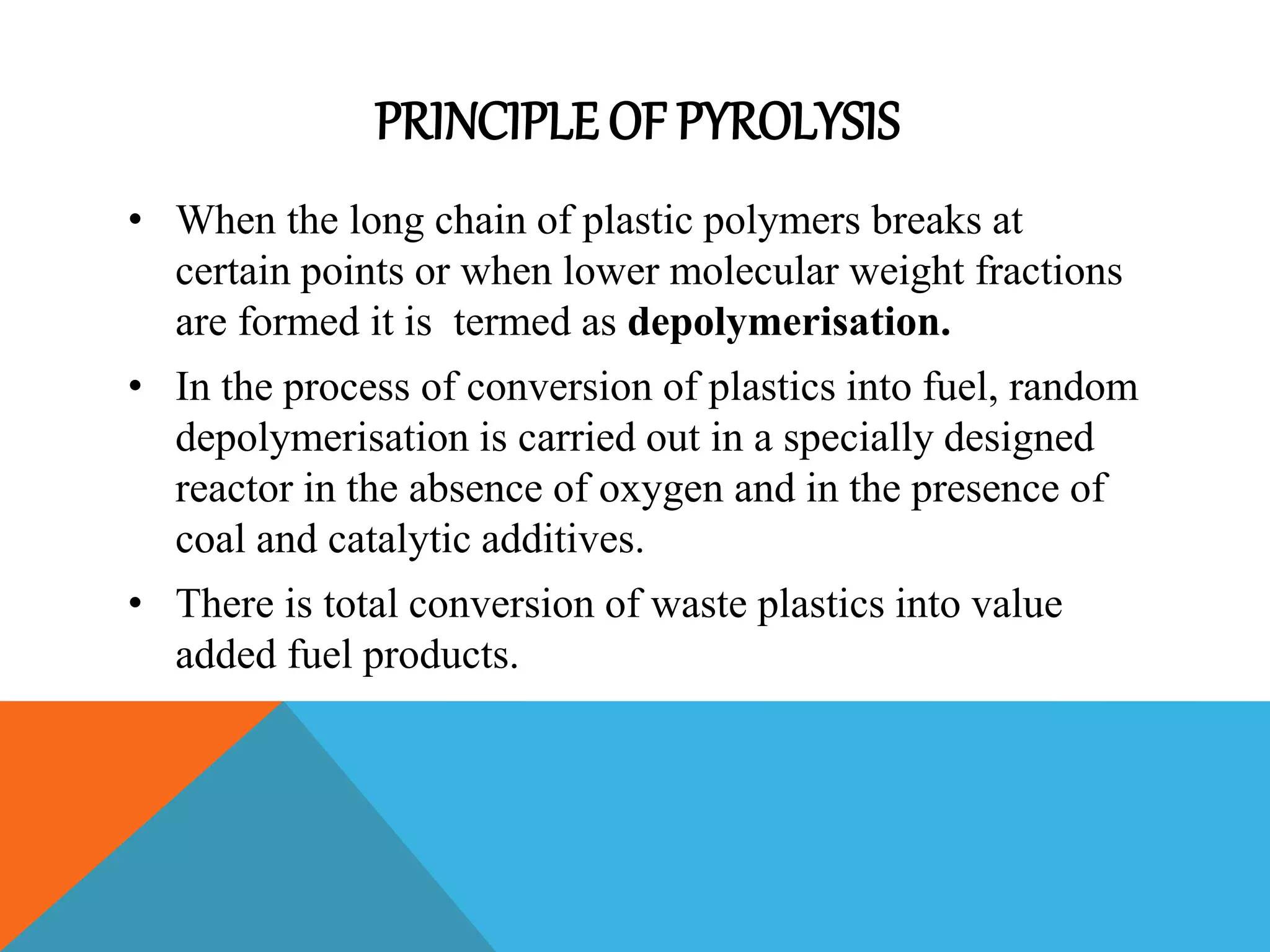 Fuel from plastic waste | PPTX