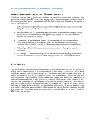 IHS Study: Fueling the Future with Natural Gas - Executive Summary | PDF