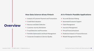 Fueling the future of fintech with data science and ai | PPT