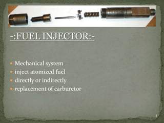 Fuel injection | PPTX