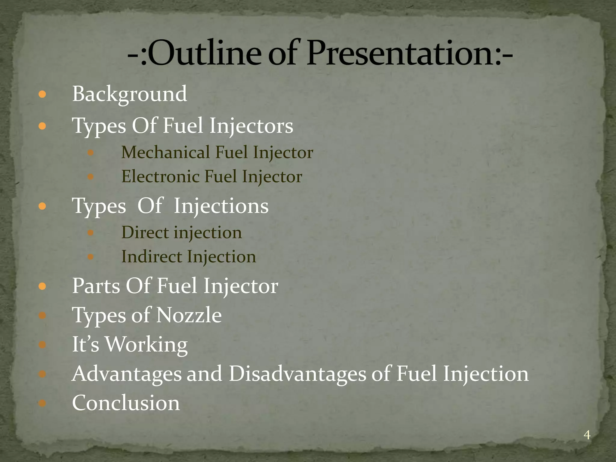 Fuel injection and Parts. uses in engine | PPTX