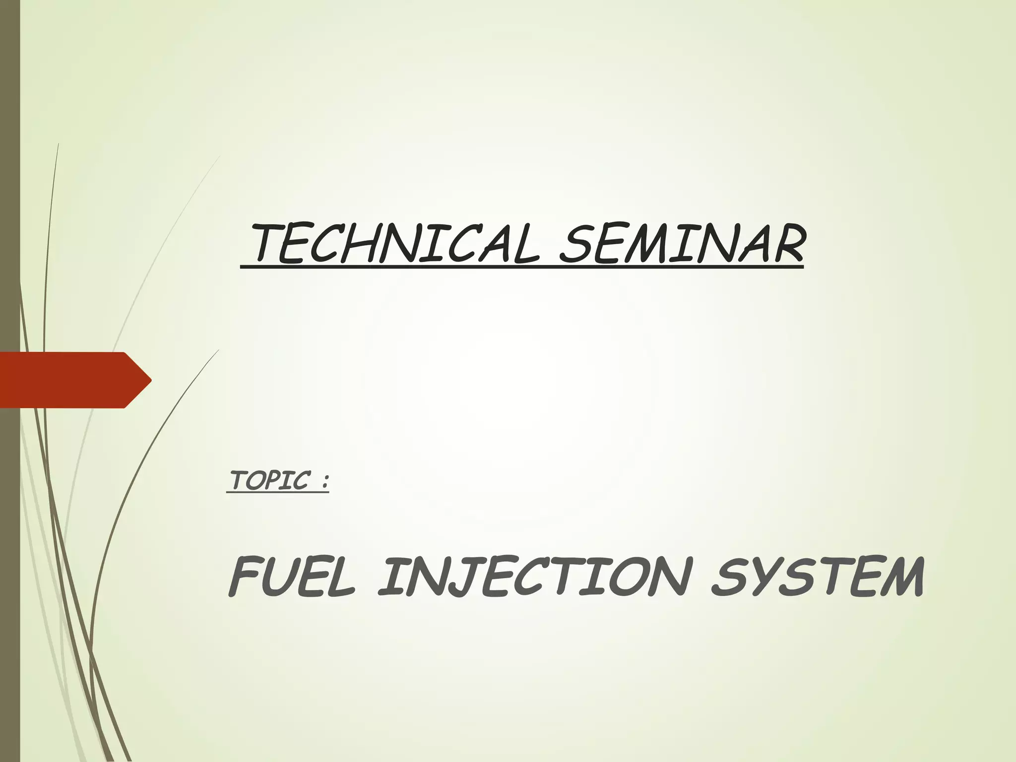 Fuel injections systems | PPT