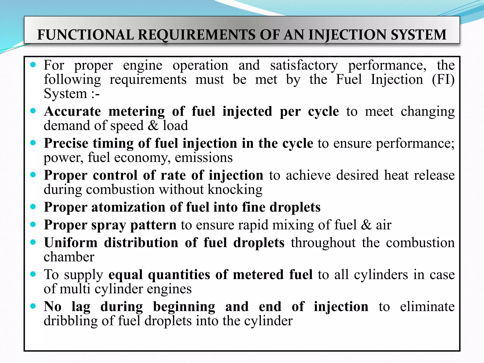 Fuel Injection System | PPTX