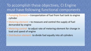 Fuel injection system in ci engine | PDF