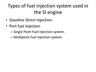 Fuel injection systems | PPTX