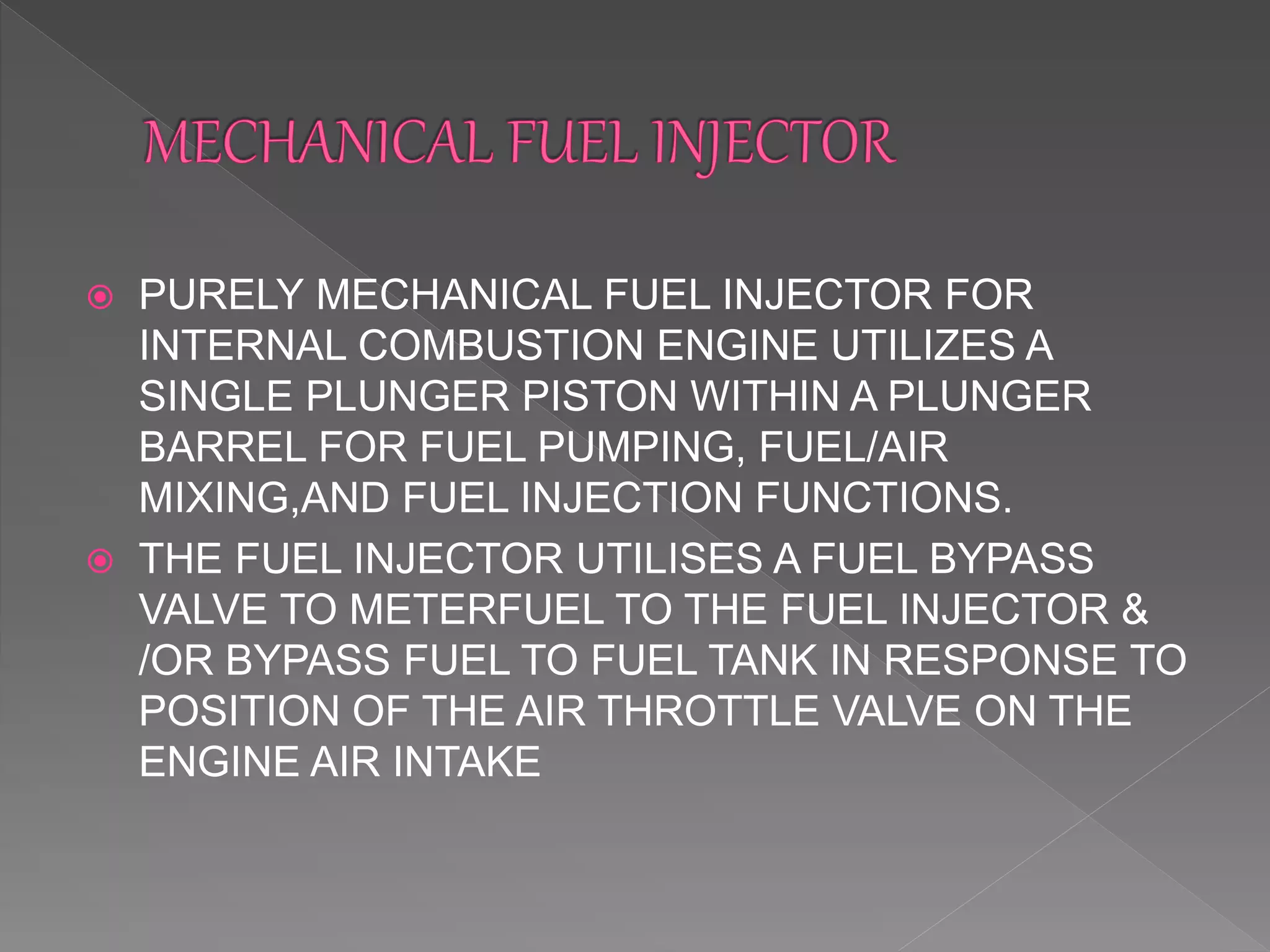 Fuel injector | PPTX