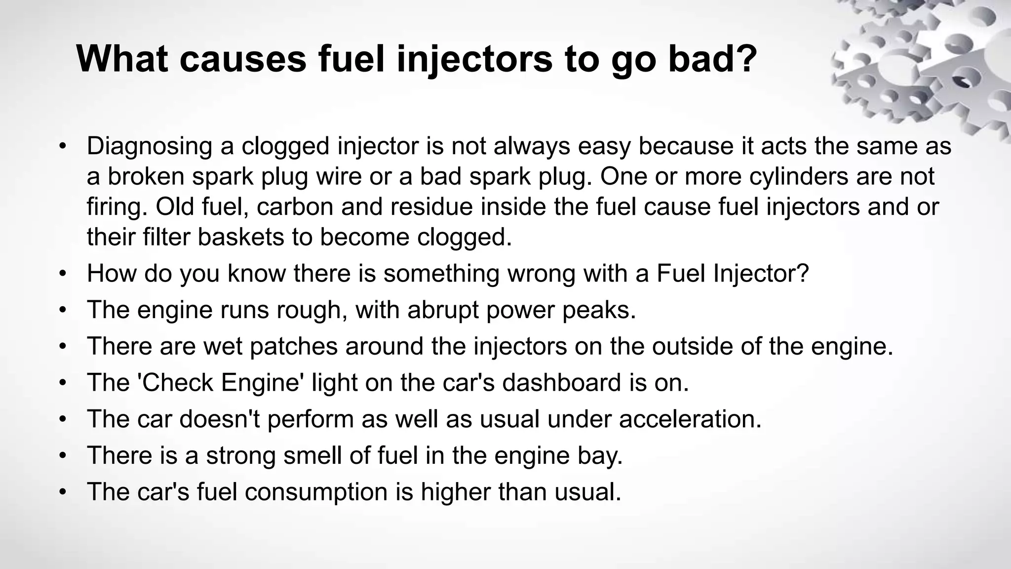 Fuel injectors | PPTX
