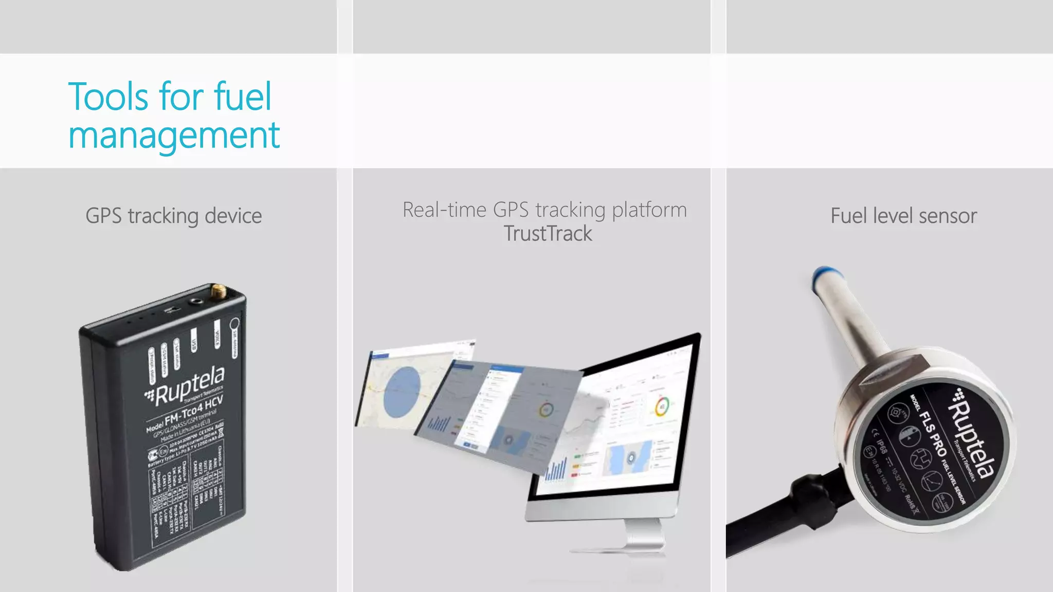 Fuel monitoring and control solution - Ruptela | PPTX