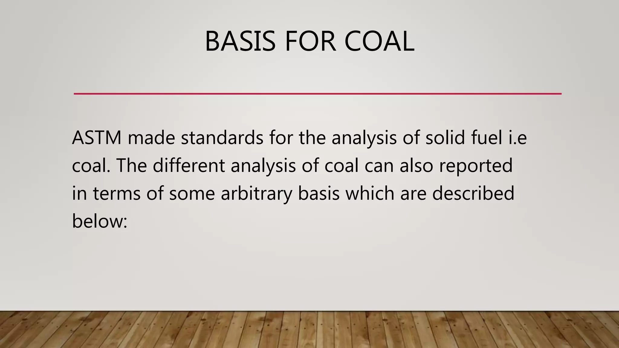 Coal Classification,composition & basis | PPTX