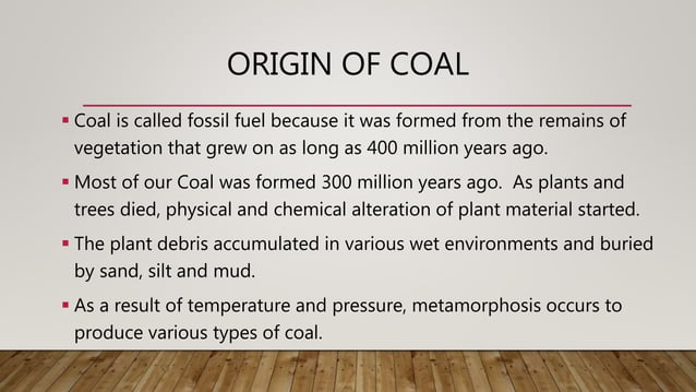 Coal Classification,composition & basis | PPTX